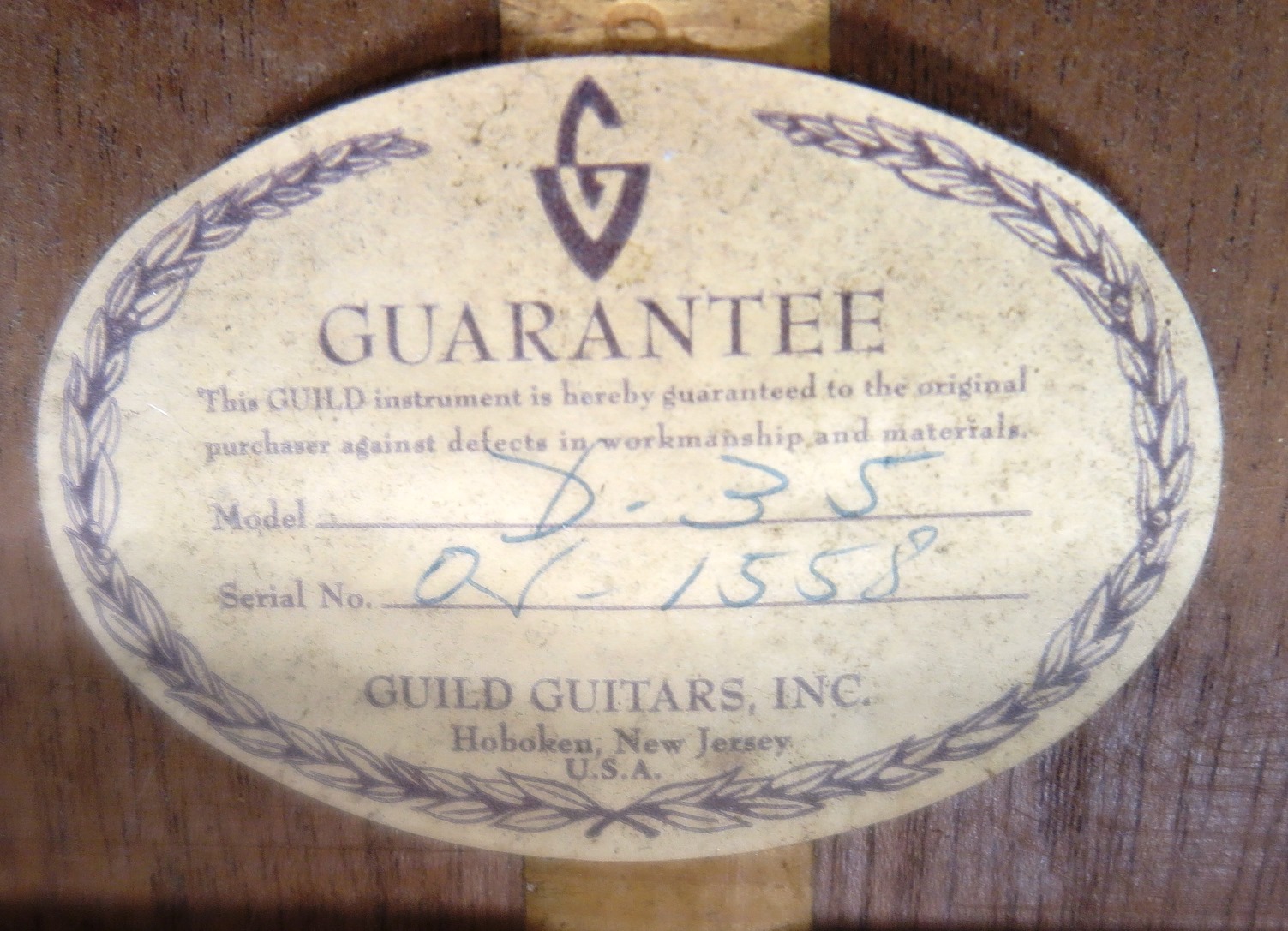 Guild D-35 X-brace restoration (#182)